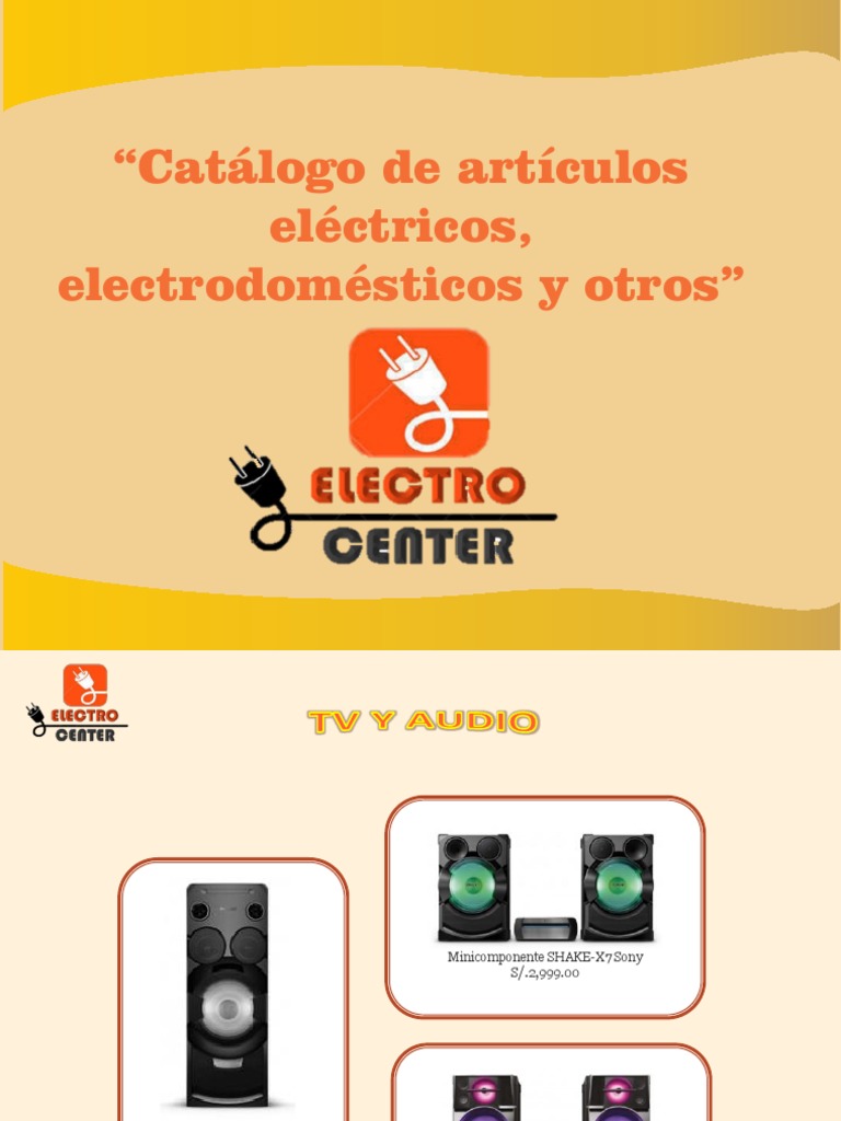 Catalogo Electrocenter Sac | PDF | Electrónica de consumo | Science