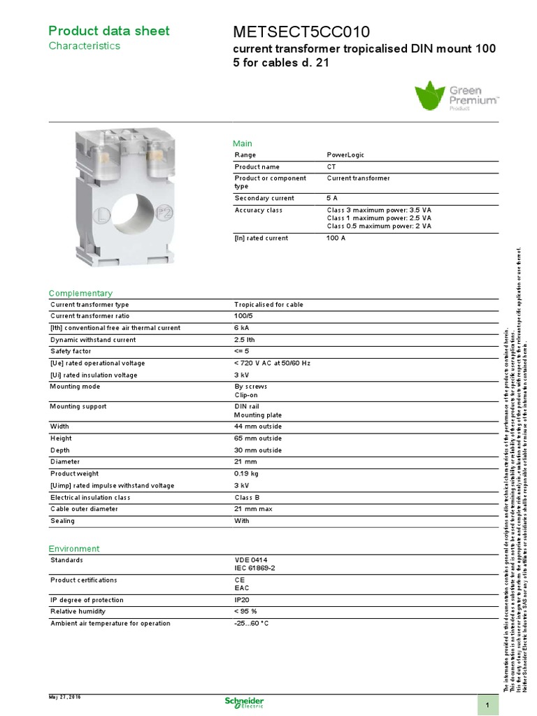 Metsect5Cc010: Product Data Sheet | PDF