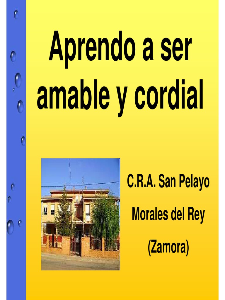 Morales Del Rey - Ser Amable y Cordial | PDF | Las emociones ...