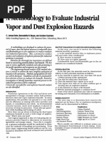 Testing To Assess Explosion Characteristics of Dust Clouds | PDF ...