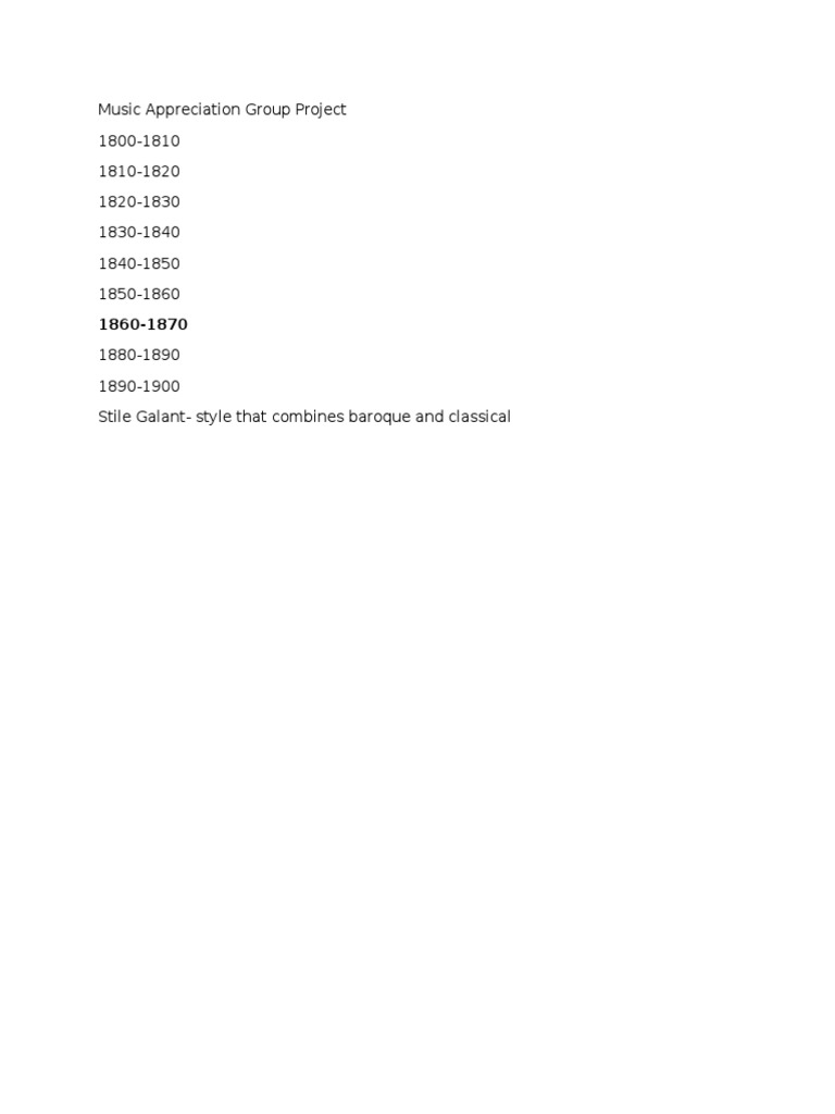 Music Appreciation Group Project | PDF