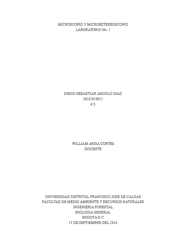 Microscopía: Uso de Microscopio y Estereoscopio | PDF | Insectos | Hexapoda