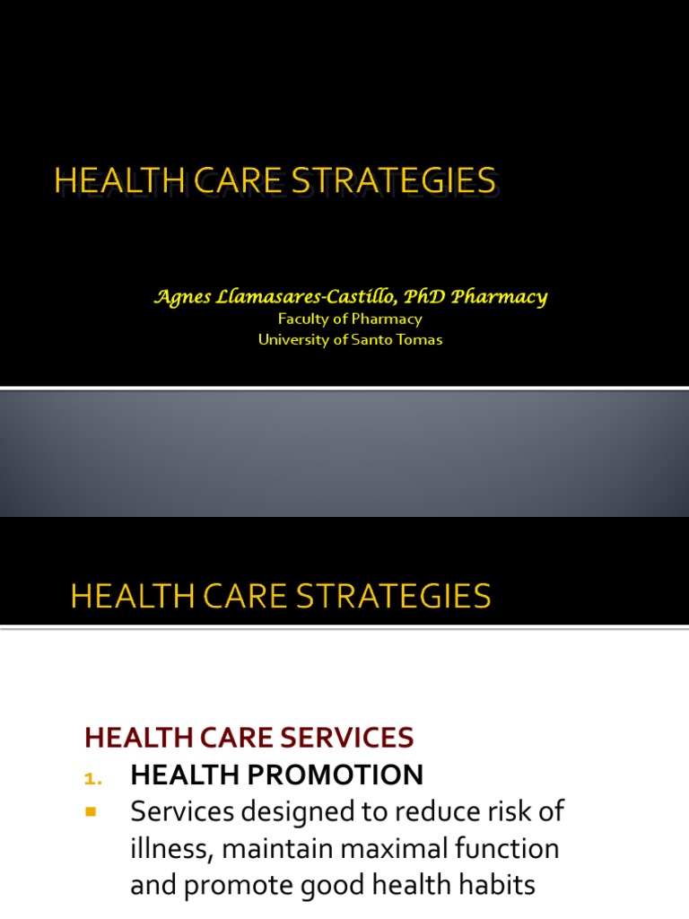 Health Care Strategies | PDF