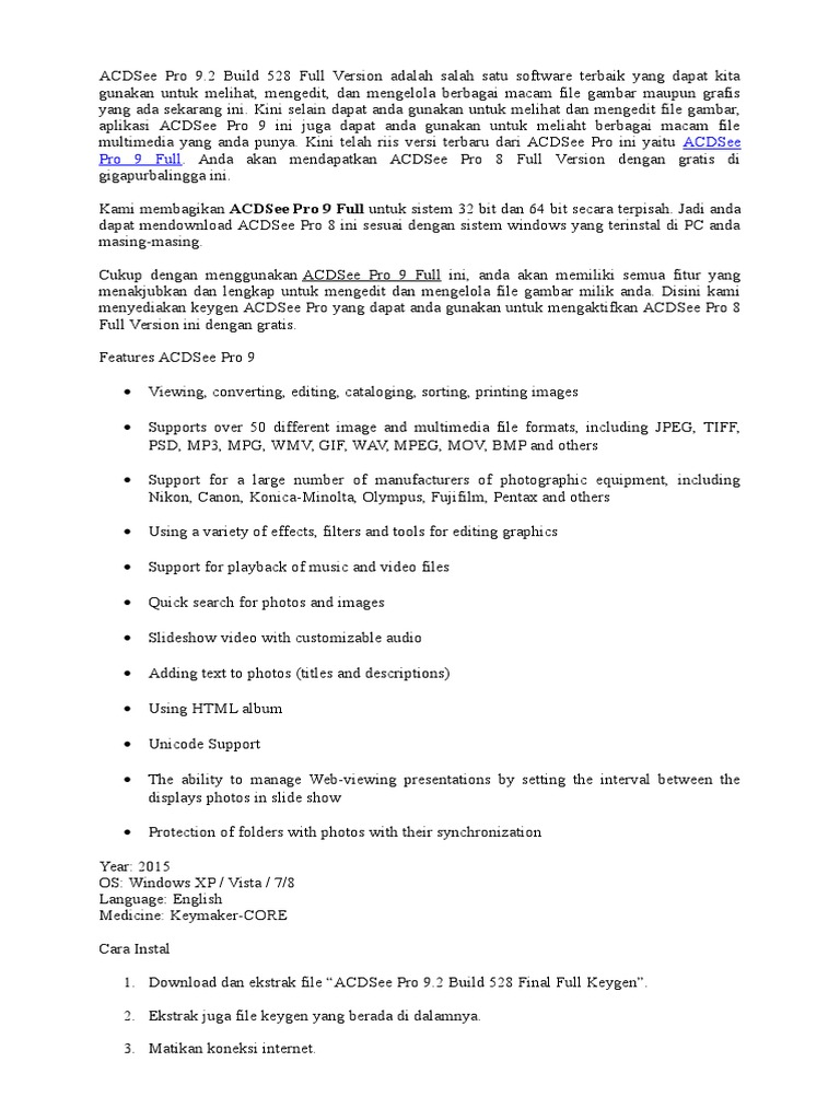 Acdsee Pro 9 | PDF | Komputer