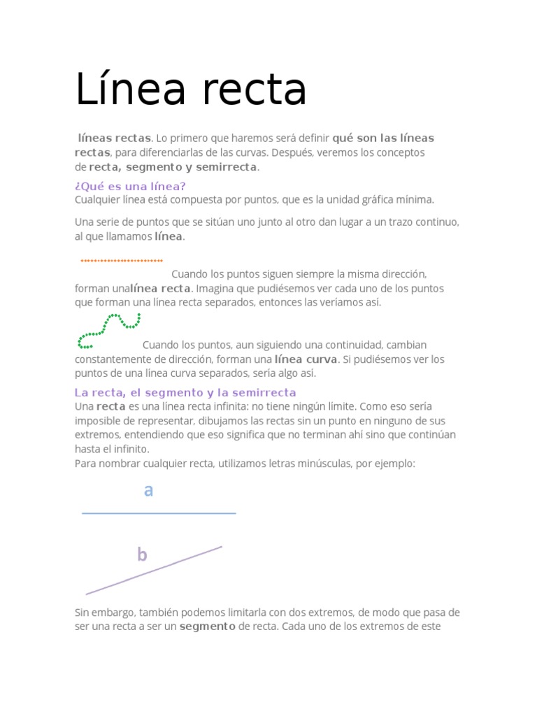 Línea Recta | PDF | Vector Euclidiano | Red social