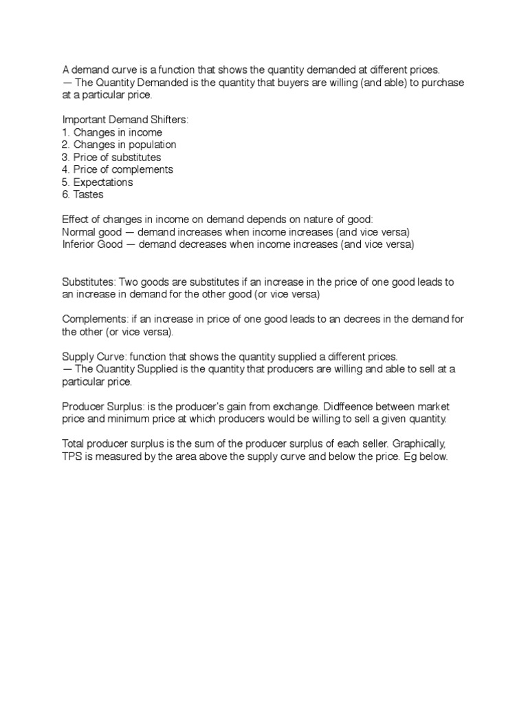 Microeconomics Notes 100 (Mitchell) | PDF | Price Elasticity Of Demand ...