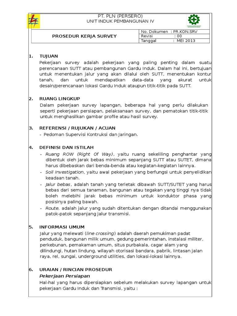 Sop Survey | PDF