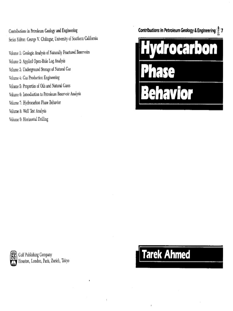 Ahmed, T. - Hydrocarbon Phase Behavior | PDF