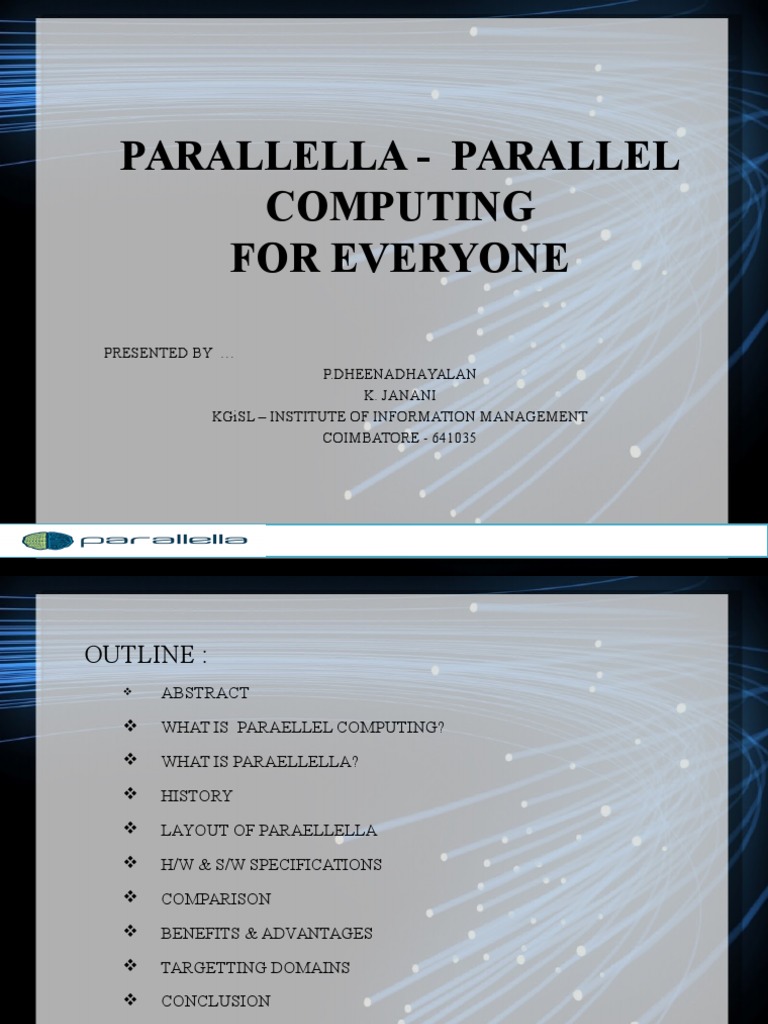 Parallella - Parallel Computing For Everyone | PDF | Parallel Computing | Raspberry Pi