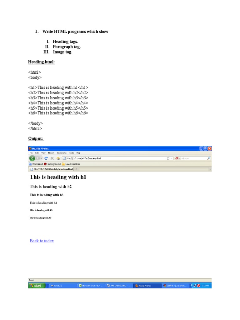 WT Lab Record | PDF | Html Element | Computing WT Lab Record | PDF | Html Element | Computing