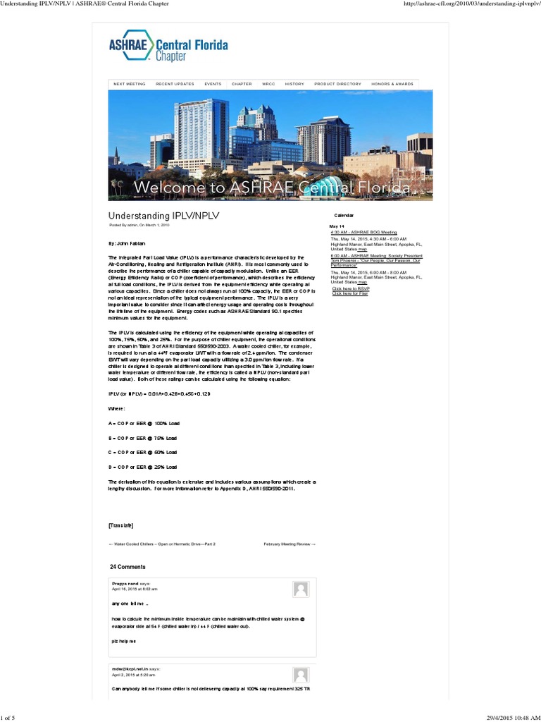 Iplv NPLV | PDF | Engineering Thermodynamics | Meteorology