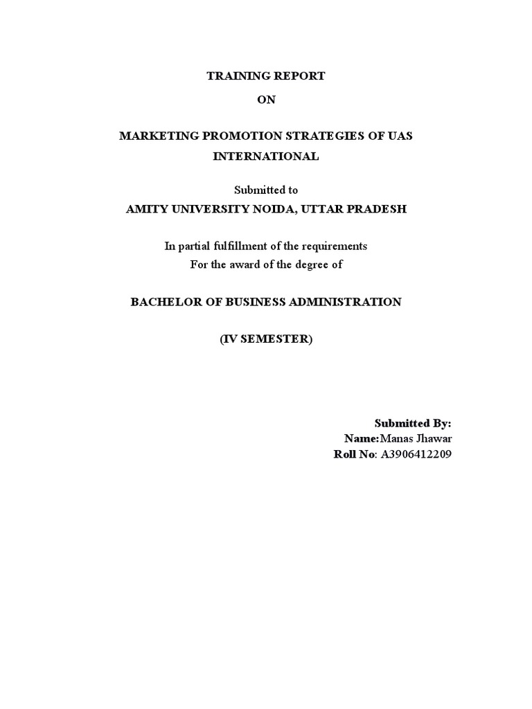 Uas International Marketing Strategies Report | PDF | Sales | Strategic ...