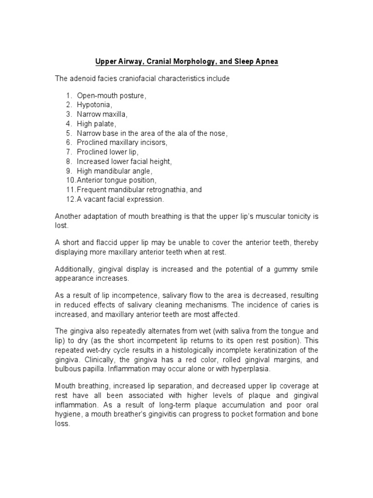 Upper Airway | PDF | Sleep Apnea | Human Anatomy