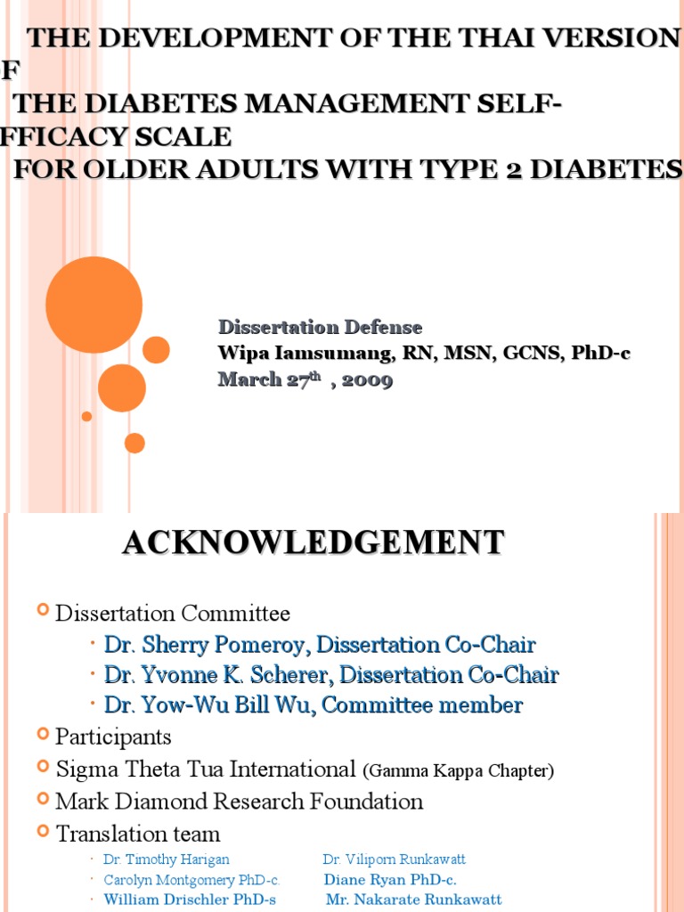 Scale Development - Diabetes Scale | Diabetes Mellitus Type 2 | Self ...