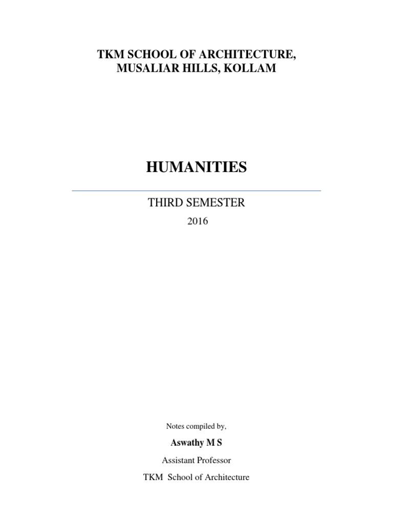 Humanities Notes - Module 1 PDF | PDF | Social Science | Sociology