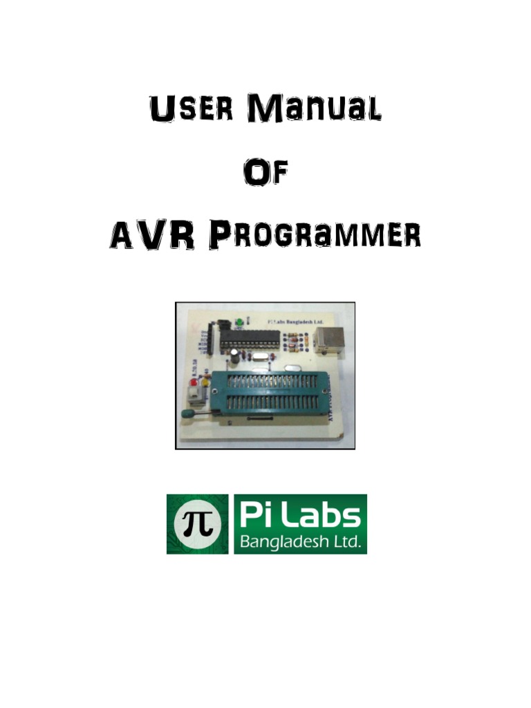 User Manual of AVR Programmer | PDF | Flash Memory | Microcontroller