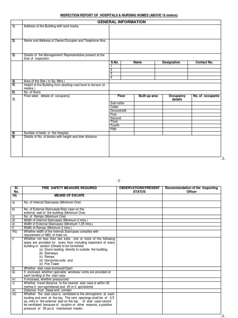 Check Lists Hospitals High Rise | PDF | Stairs | Basement
