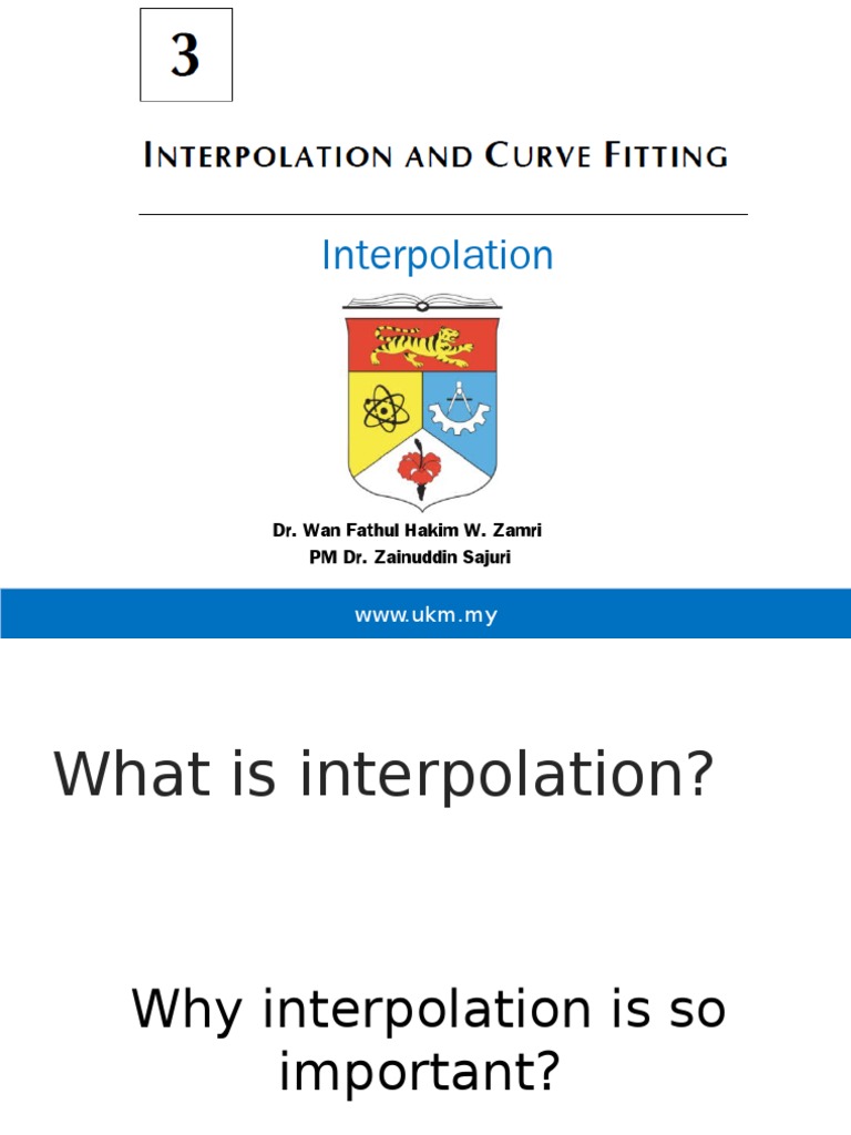 Chapter 3 Interpolation | PDF | Interpolation | Spline (Mathematics)