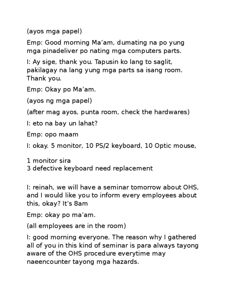 Demo Script | PDF | Occupational Safety And Health | Electrical Connector