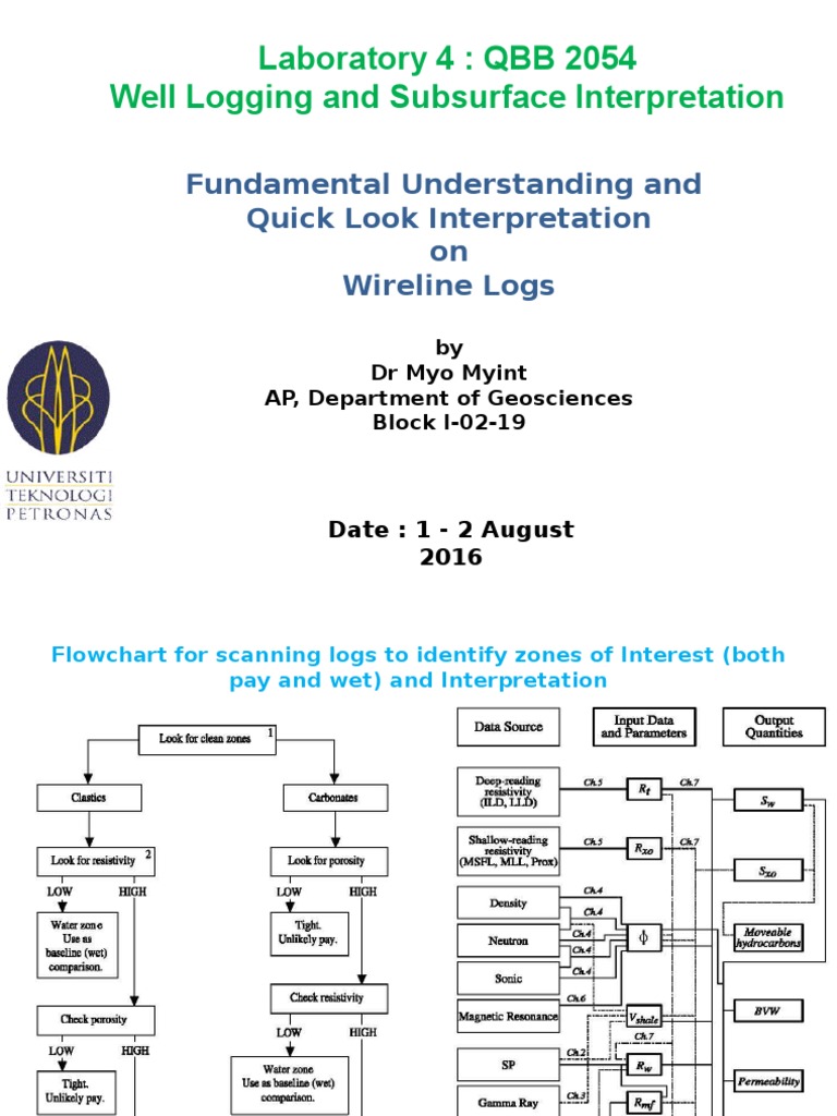 Wireline Logs: Quick Look Guide | PDF | Social Science | Science ...
