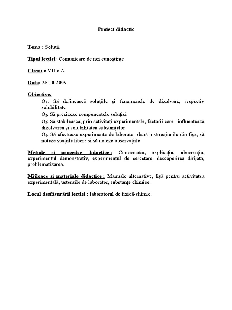 Experiment Chimie | PDF