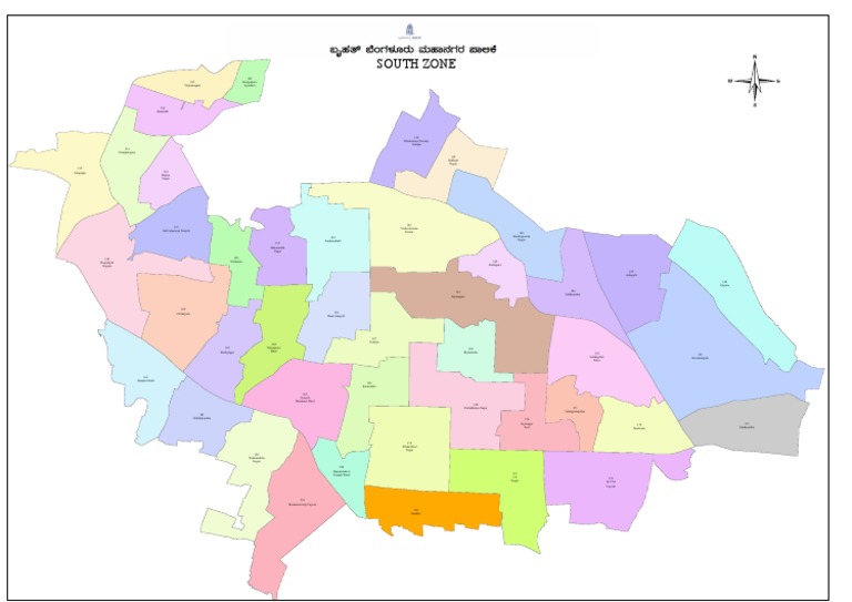 South Zone BBMP Wards Map | PDF