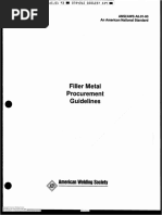 AWS Filler Metal Classification Guide | PDF | Construction | Welding