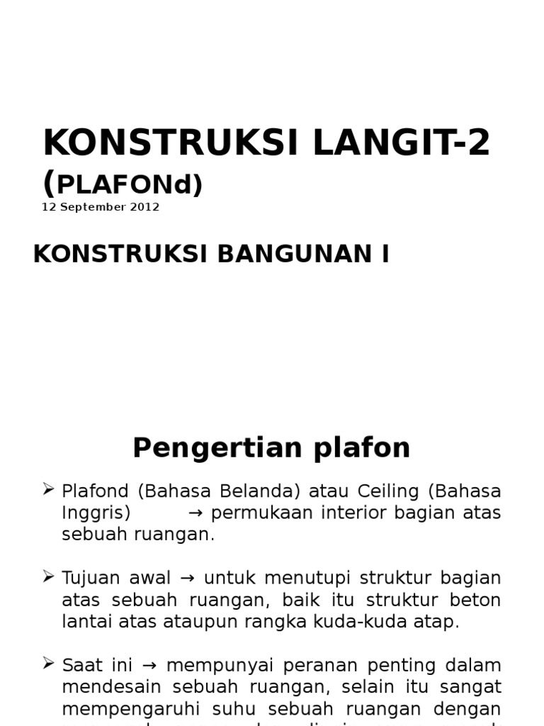 Panduan Konstruksi Plafon | PDF | Griya & Taman | Seni