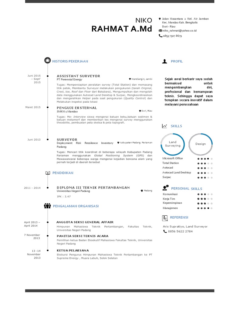 Niko Rahmat CV | PDF