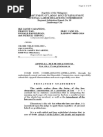 Format Appeal Memorandum | PDF | Appeal | Common Law