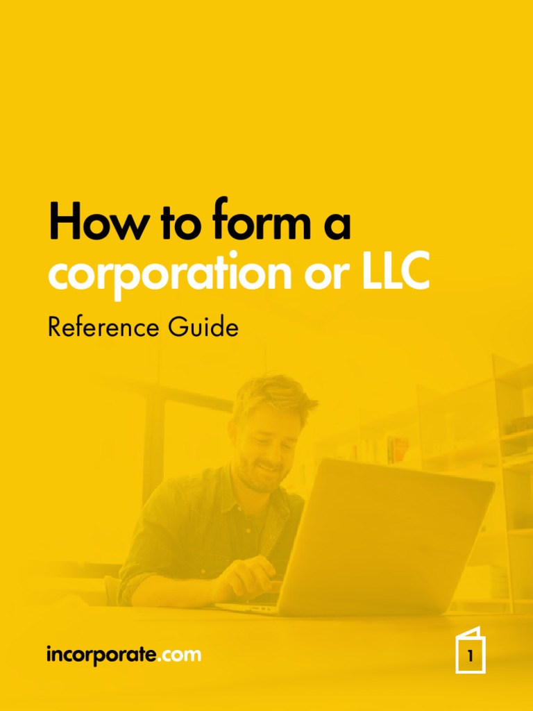 How To Incorporate Guide | PDF | Law