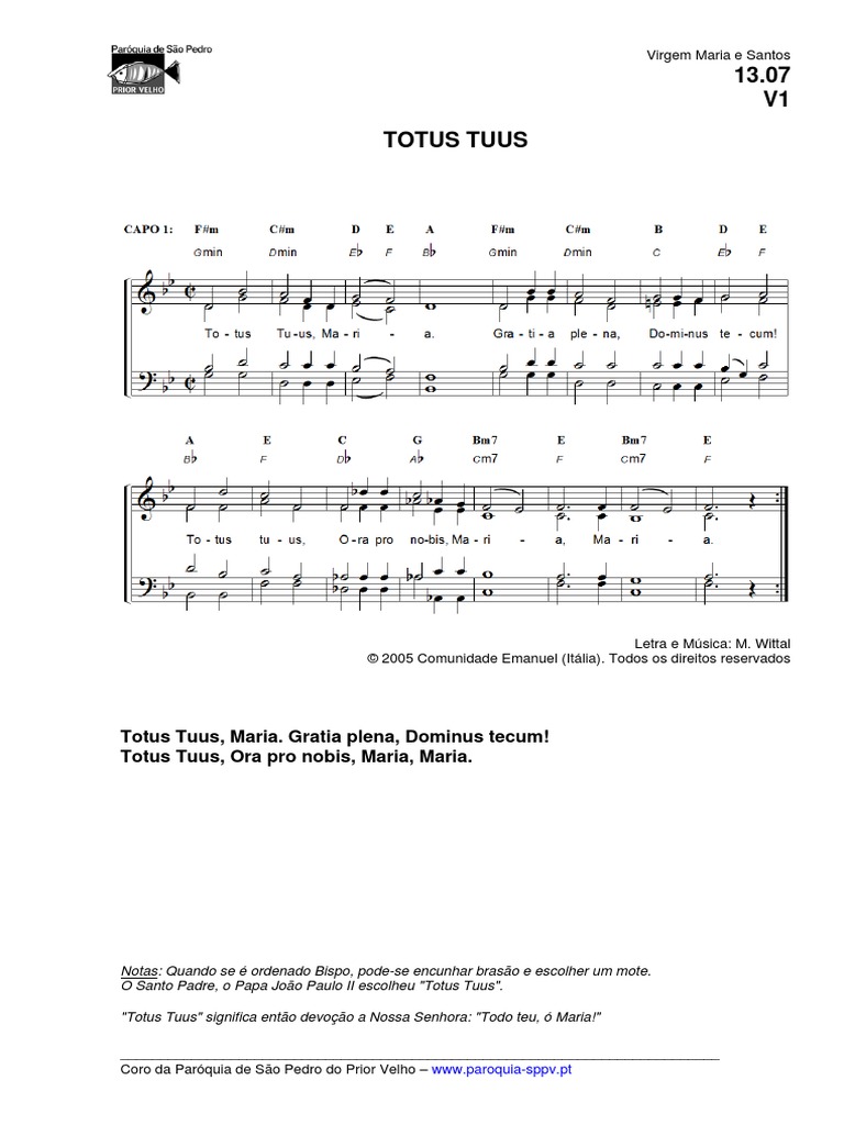 13.07 Totus Tuus | PDF