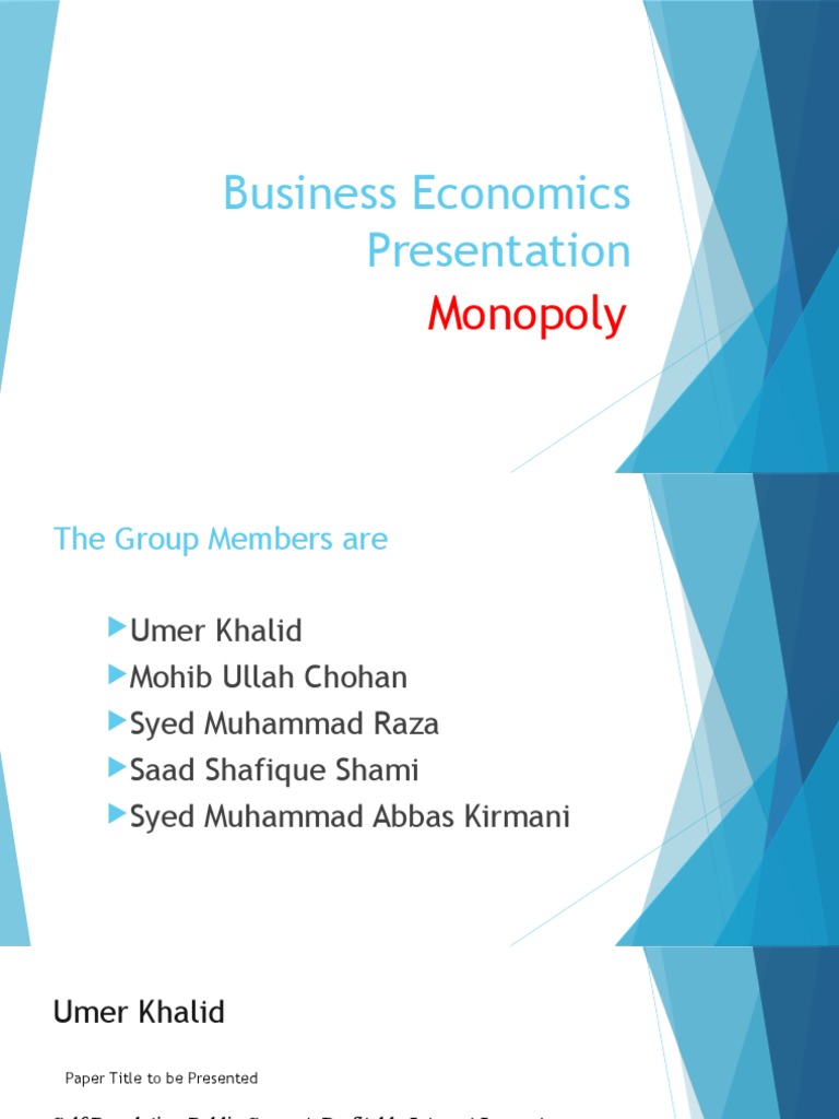 Business Economics Presentation | PDF