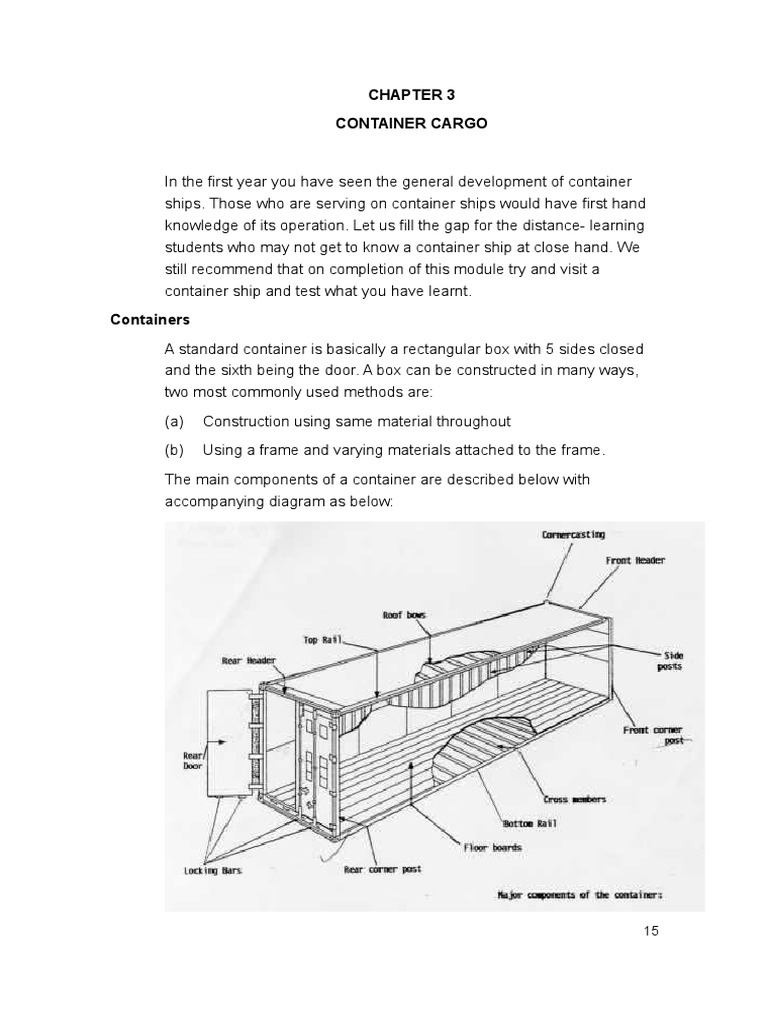 CH 03 Container Cargo | PDF | Ships | Port