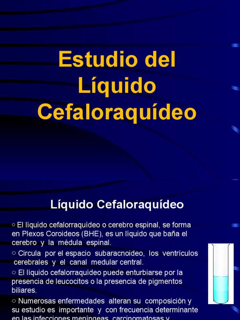 Liquido Cefalorraquideo | PDF | Fluido cerebroespinal | Anatomia animal