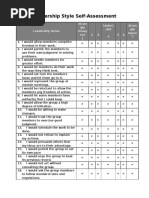 Working Style Questionnaire | PDF | Questionnaire | Psychological Concepts