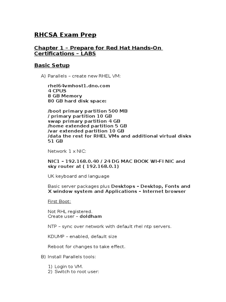 RHCSA Exam Prep Answers | PDF | Domain Name System | File Transfer Protocol