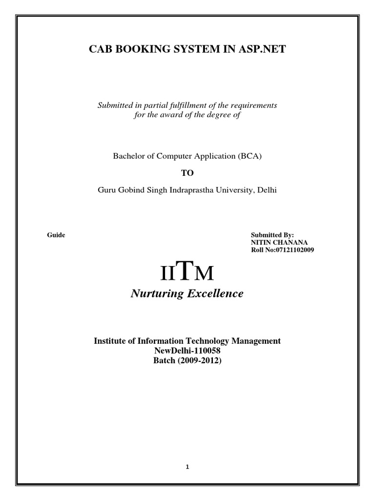 Online Cab Management | PDF | Software Development Process | Computer ...