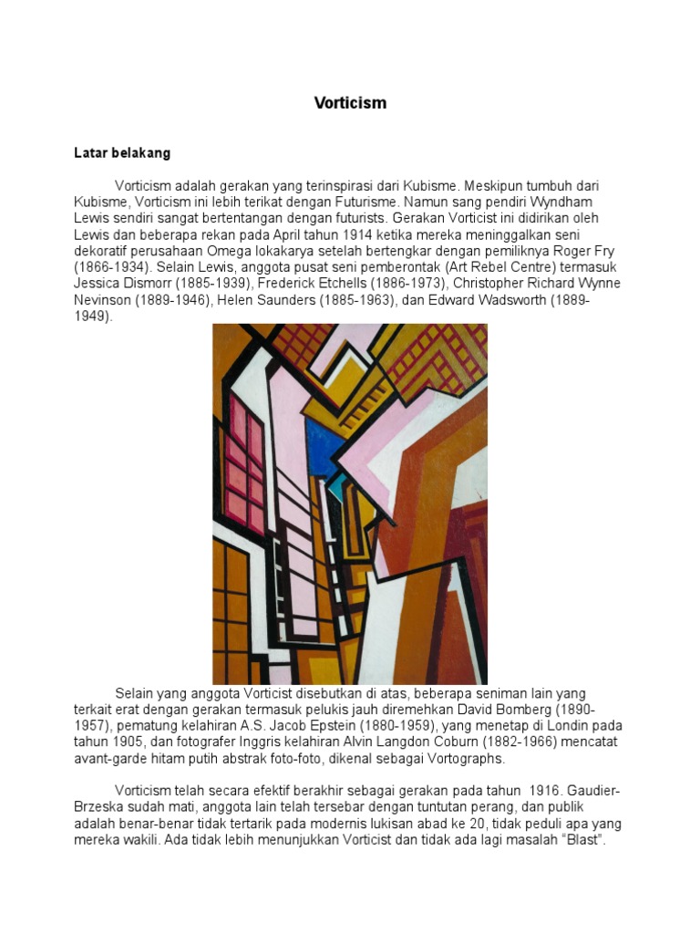 Vorticism | PDF | Seni | Sejarah