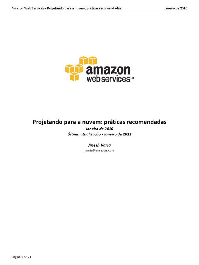 Aws Cloud Best Practices Download Grátis Pdf Computação Em Nuvem 