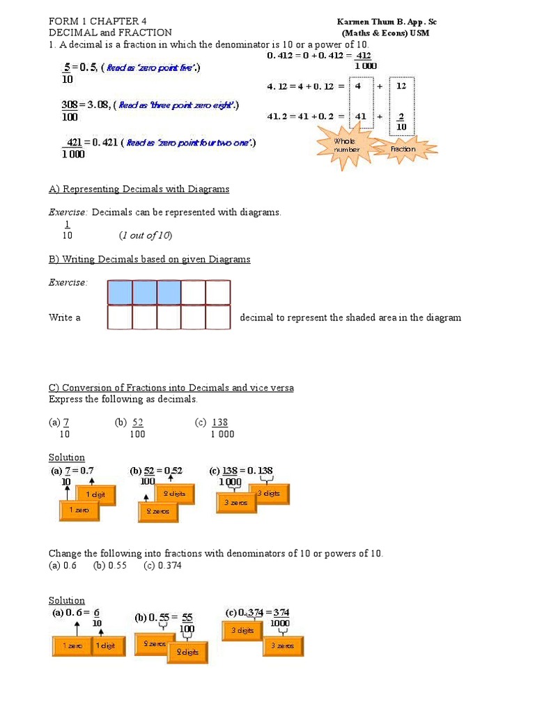 F1 Maths C4 Notes | PDF | Fraction (Mathematics) | Mathematical Notation