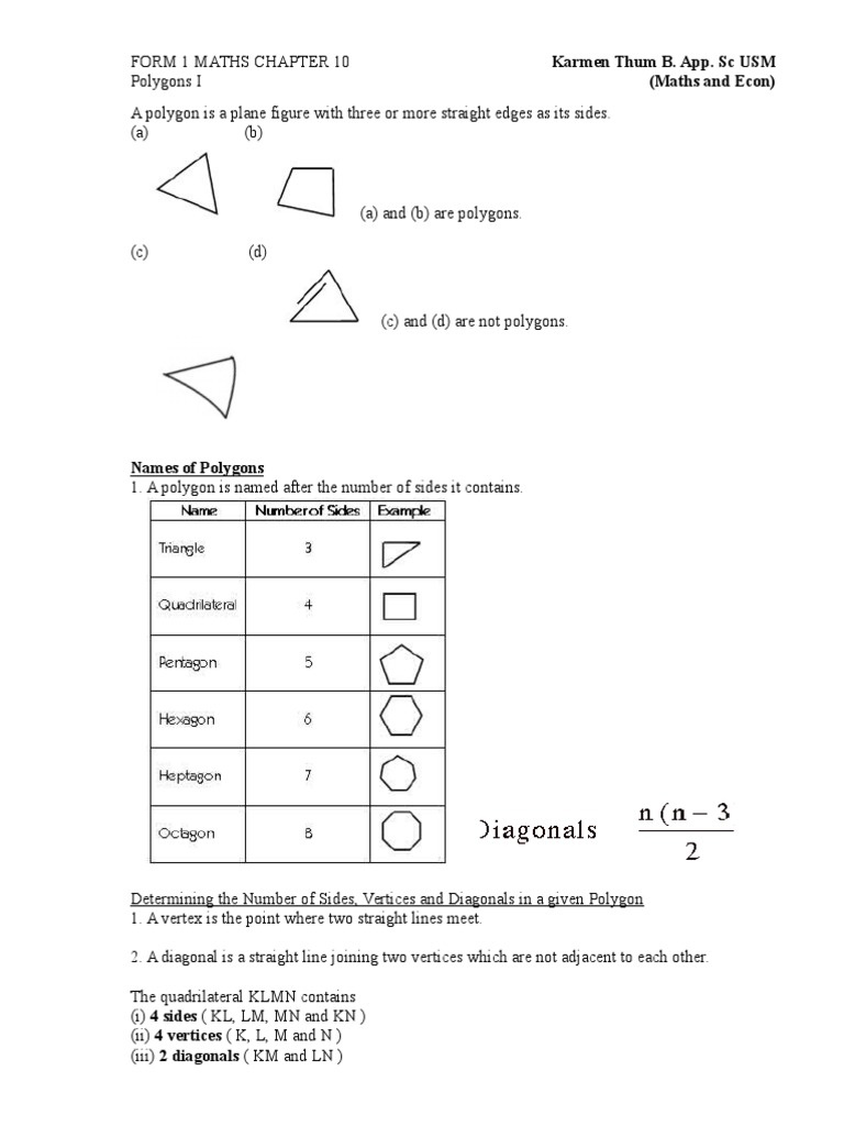 F1 Maths C10 Notes | PDF | Triangle | Euclid