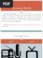 Introduction To Broadcasting | PDF | Broadcasting | Mass Media