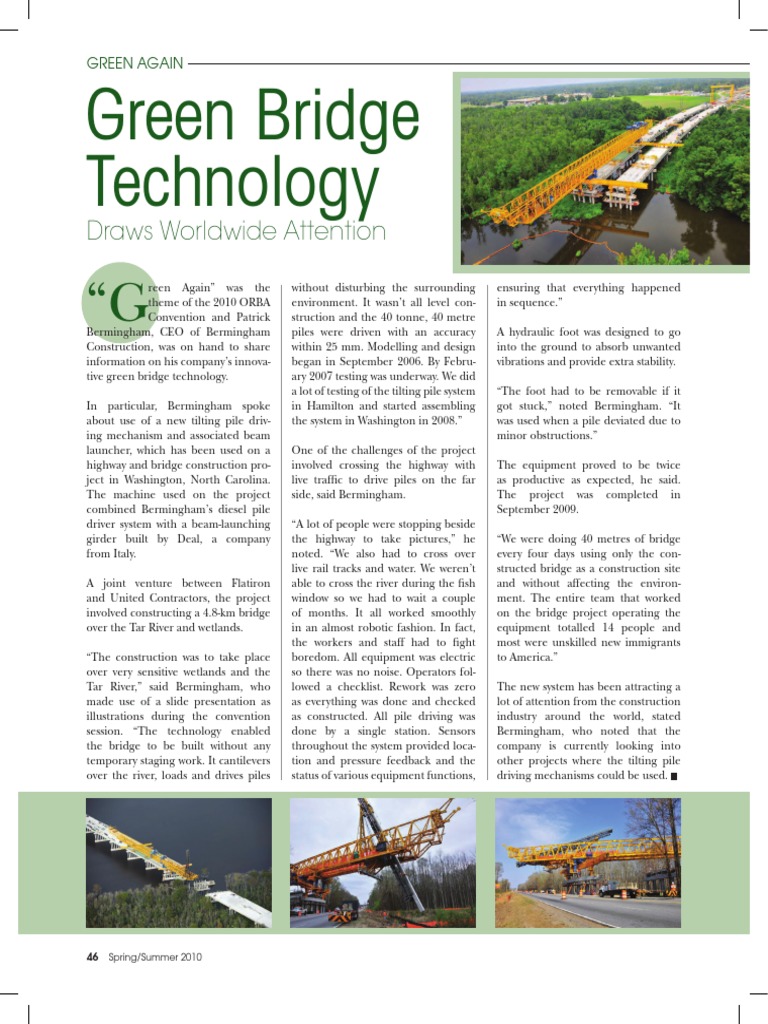 Green Bridge Technology: Draws Worldwide Attention | PDF | Deep ...