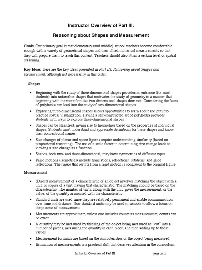 Ins Notes For Part III | PDF | Shape | Rectangle