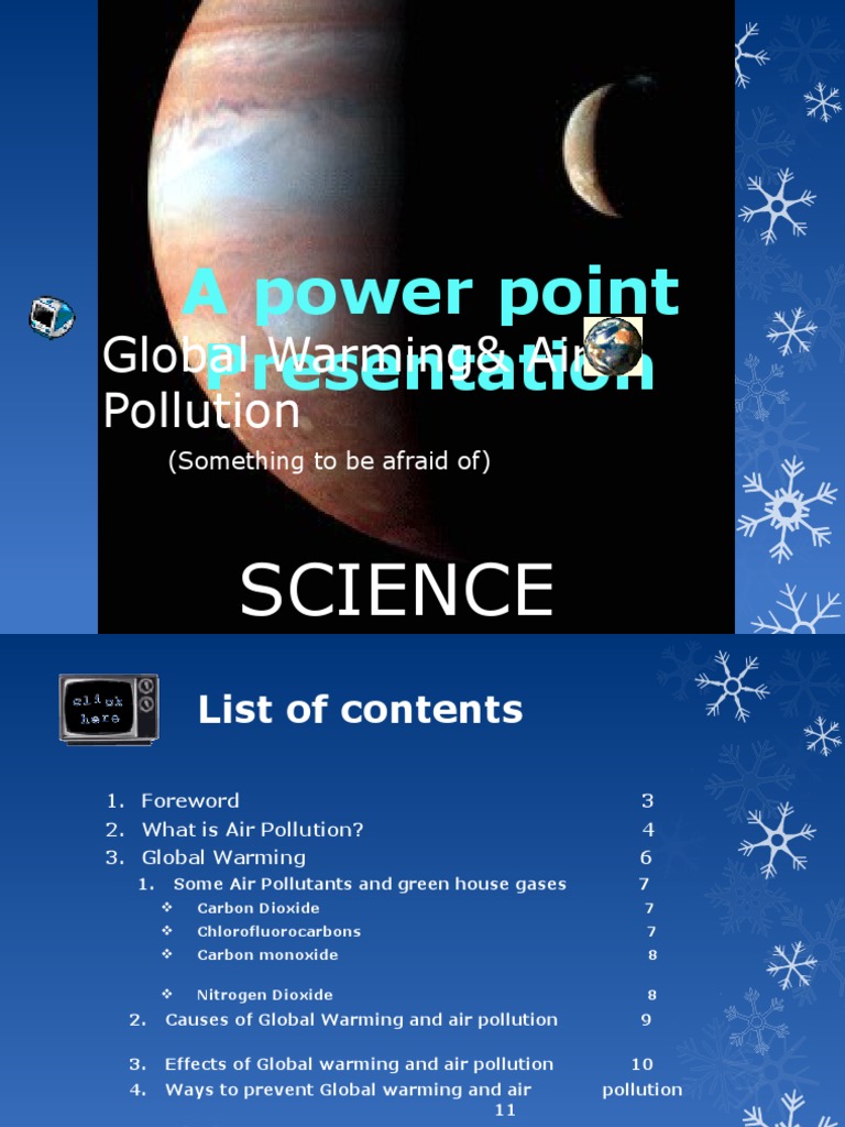 A Power Point Presentation: Global Warming& Air Pollution | PDF ...