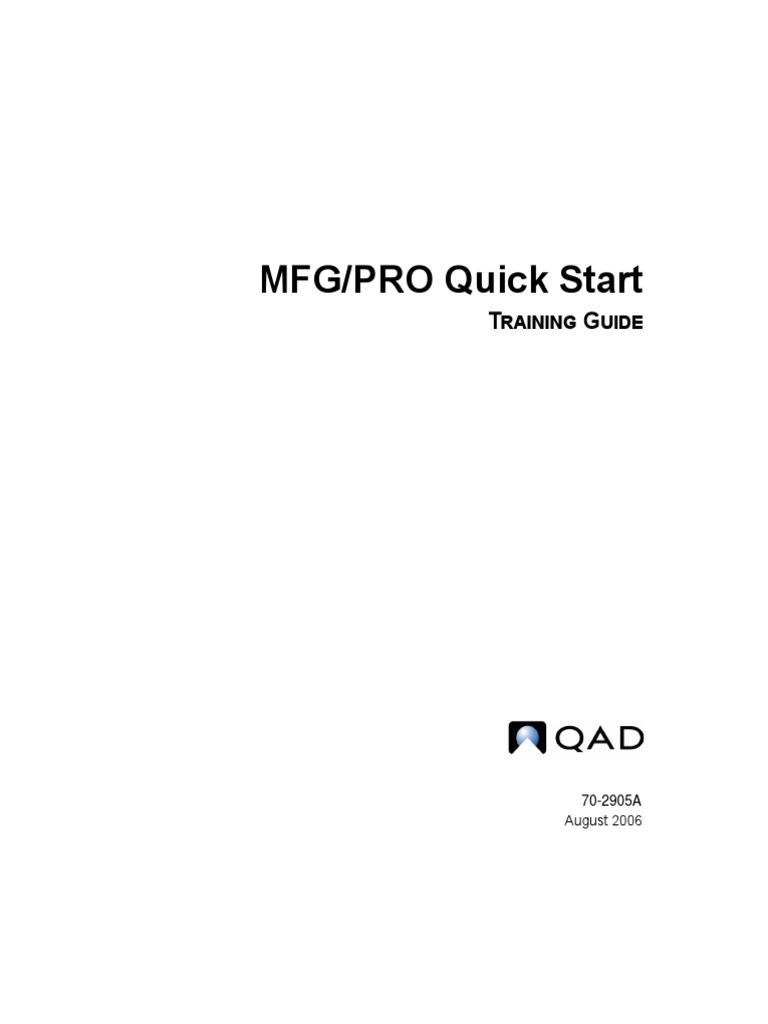 MFGPro Guide | PDF | Supply Chain Management | Databases