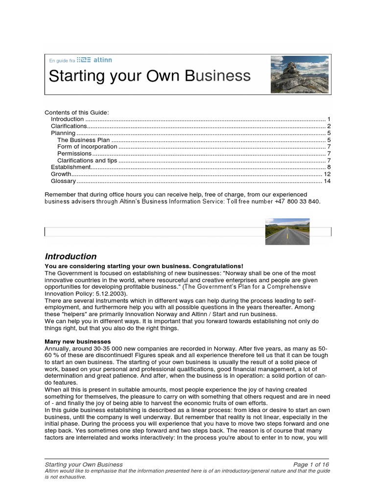 Starting Your Own Business | PDF | Value Added Tax | Employee Benefits