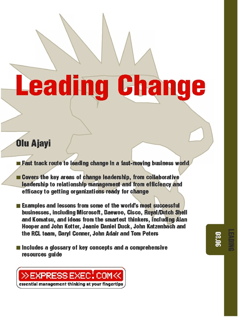 Leading Change PDF | PDF | Leadership | Strategic Management