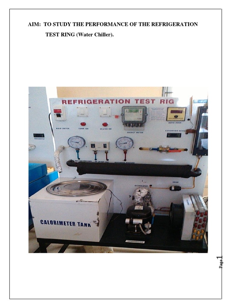 Refrigeration Test Ring. | PDF | Refrigeration | Hvac